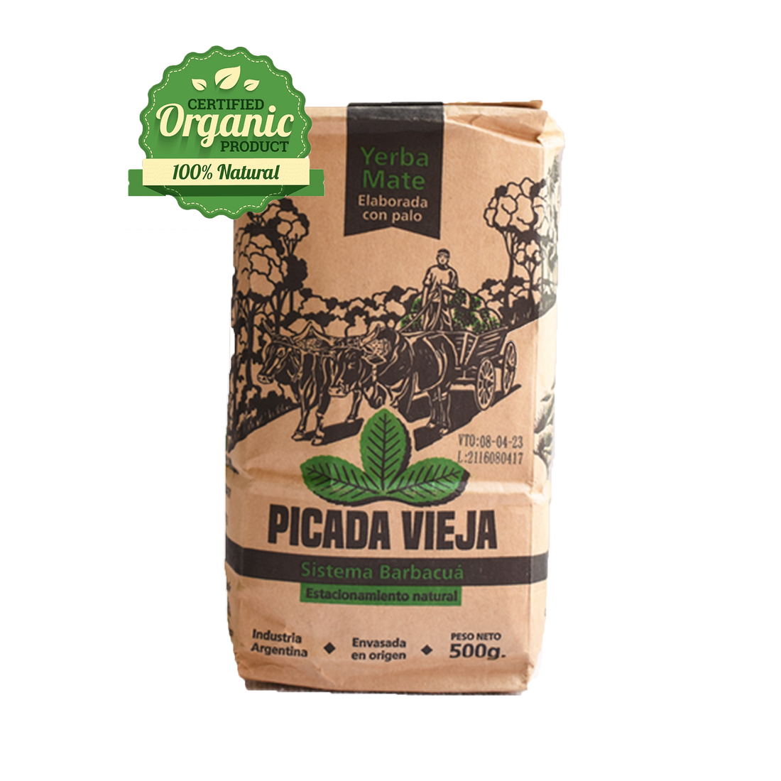 Picada Vieja Yerba Mate (Barbacuá) 500g – Mateman.store