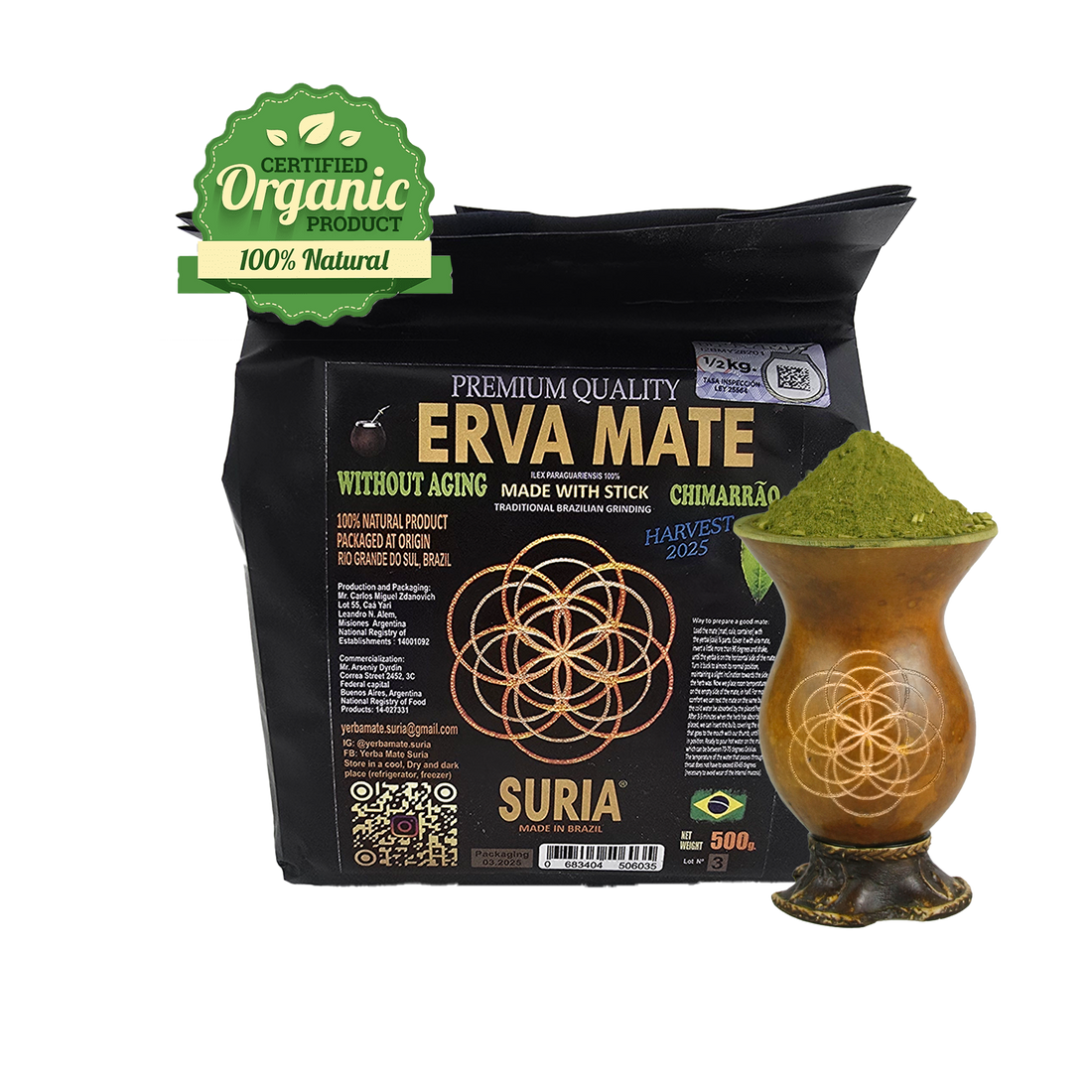 Suria Chimarrao Erva Mate (Mateman Exclusive) 500g – Mateman.store